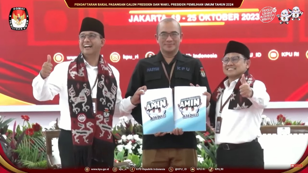 Sah! Anies-Cak Imin Resmi Daftar Capres-Cawapres - Pantau.com