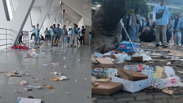 GBK Dipenuhi Sampah usai Kampanye Akbar Prabowo-Gibran | Pantau