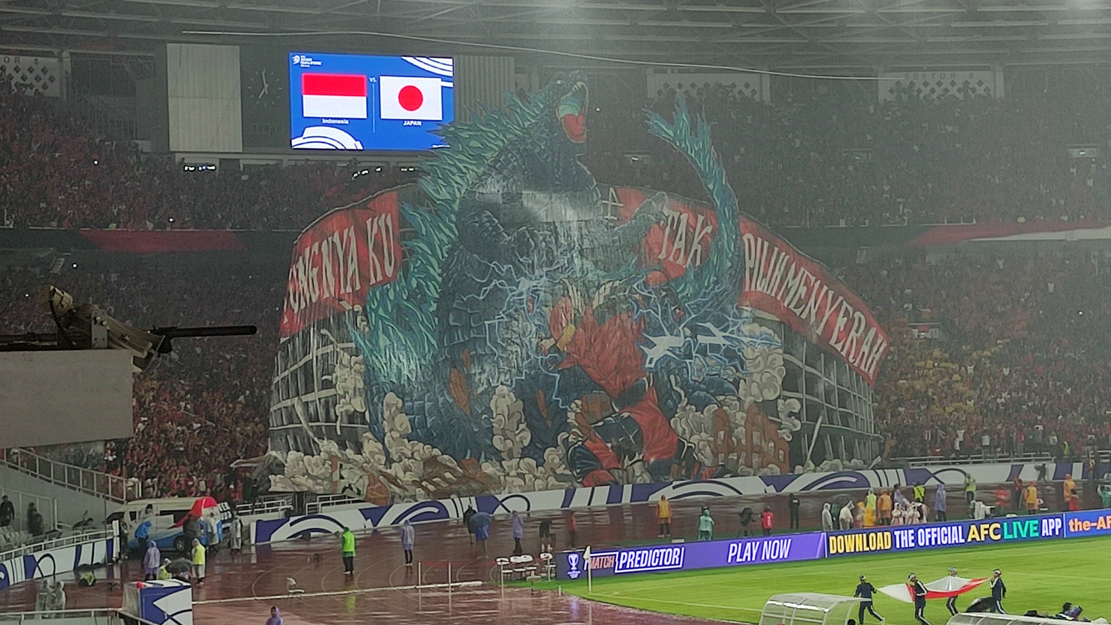 Koreo 'Godzilla vs Gundala' di Laga Indonesia vs Jepang Curi Perhatian ...