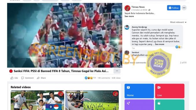 Sepakbola Indonesia Berduka, PSSI Di-banned FIFA Selama 8 Tahun, Cek Faktanya - Pantau.com
