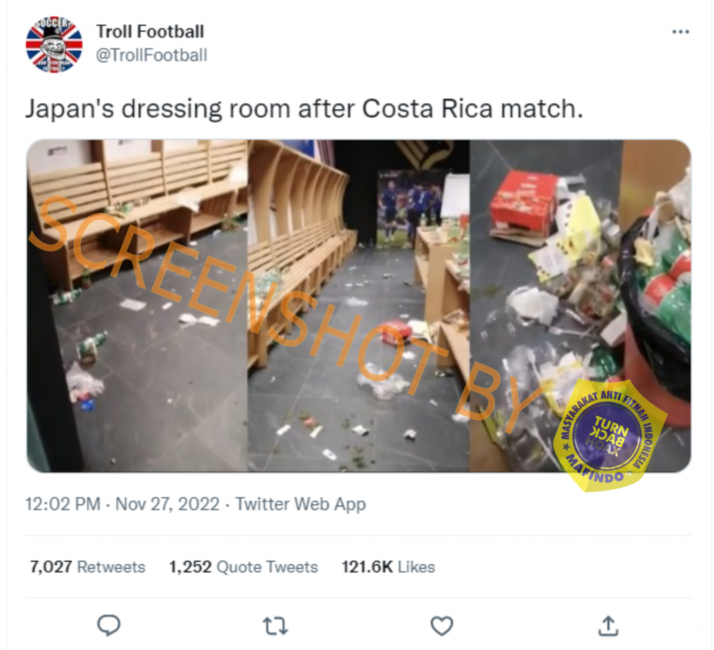 Ruang Ganti Timnas Jepang Berantakan dan Kotor Usai Kalah Lawan Kosta Rika, Cek Faktanya ...